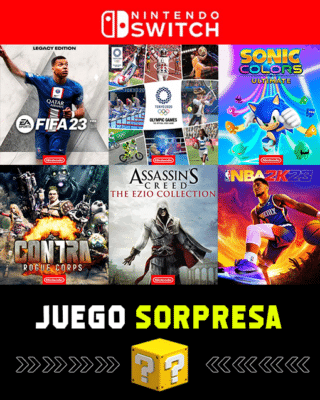 PACK 8 EN 1 MAS JUEGO SORPRESA NINTENDO SWITCH | Juegos digitales Ecuador