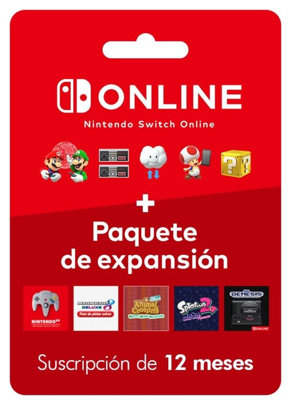 NINTENDO MEMBRESIA 12 MESES MAS PAQUETE DE EXPANSION CUENTA | Juegos ...