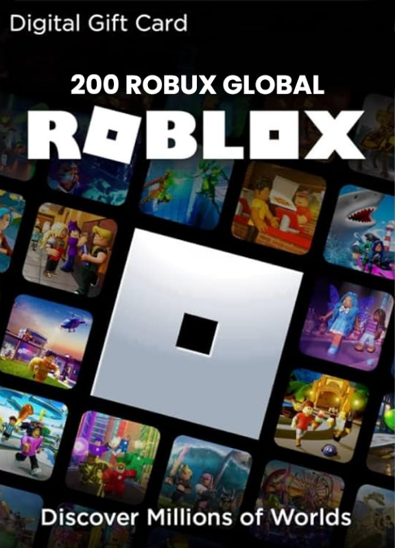 Roblox Gift Card - 200 Robux GLOBAL | Juegos digitales Ecuador